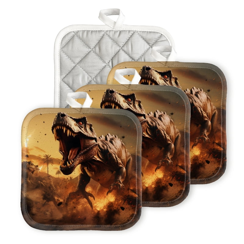 BaHomeck Pot Holders 4pcs dacron Made Square heat-resisting mat Machine ...