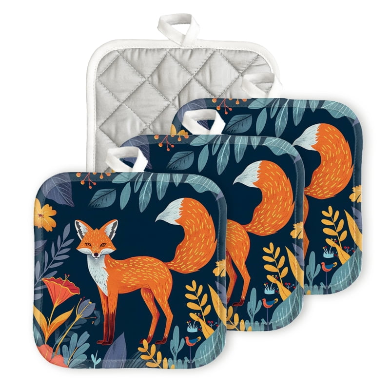 BaHomeck Pot Holders 4pcs dacron Made Square heat-resisting mat Machine ...