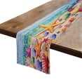 BaHomeck Table Runner 13*72 In,Set Of 1 Colorful Starfish And Seashells ...