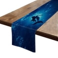 BaHomeck Table Runner 13*72 In,Set Of 1 Mermaid Swimming In The Deep ...