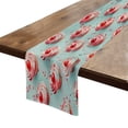 BaHomeck Table Runner 13*72 In,Set Of 1 Pattern Of Cupcakes With Red ...