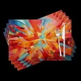 BaHomeck placemats Set of 4 Abstract Explosion Of Colorful Geometric ...