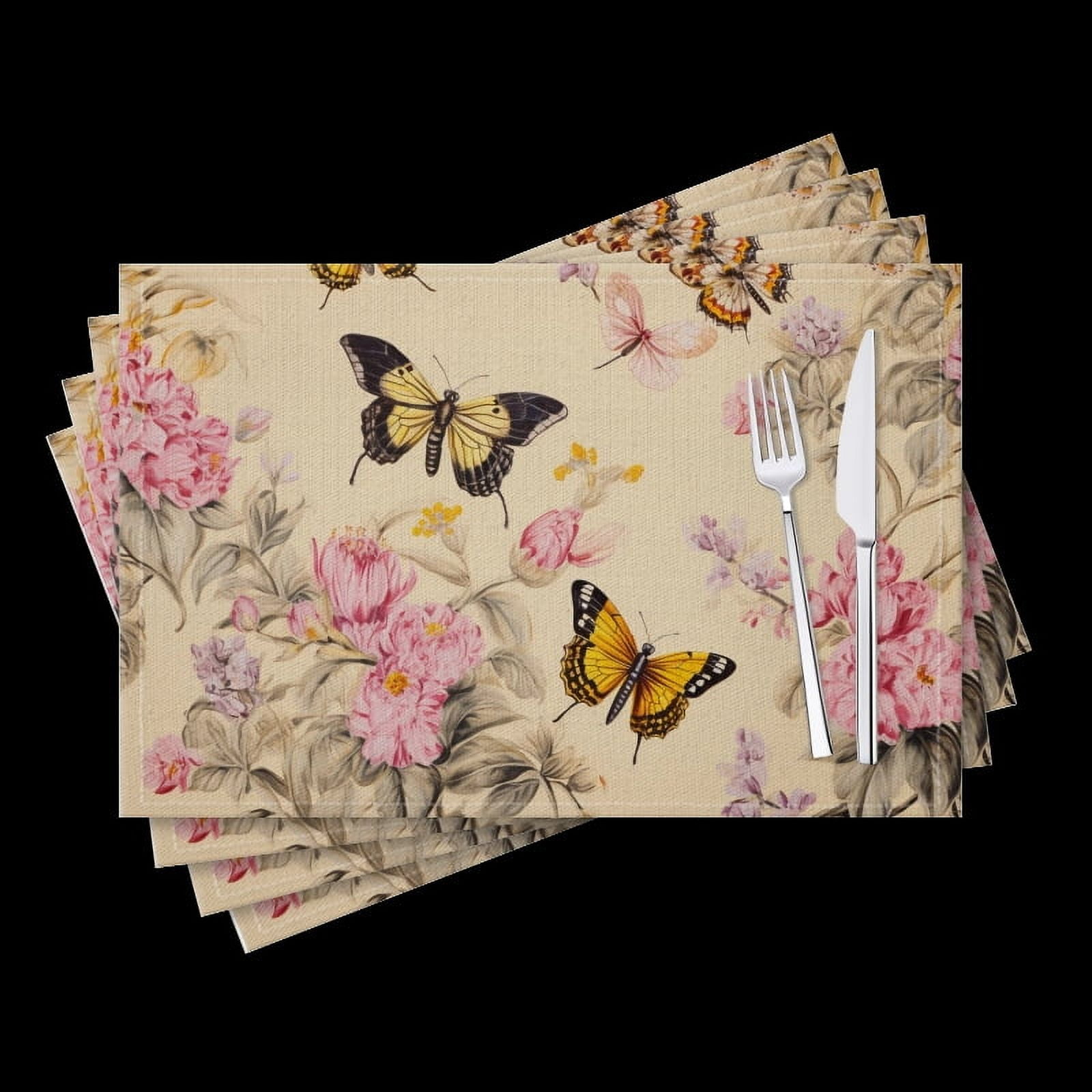 BaHomeck placemats Set of 4 Beautiful Wallpaper Inspired By The ...