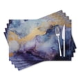 BaHomeck placemats Set of 4 rectangle Linen Cotton Placemats for Dining ...
