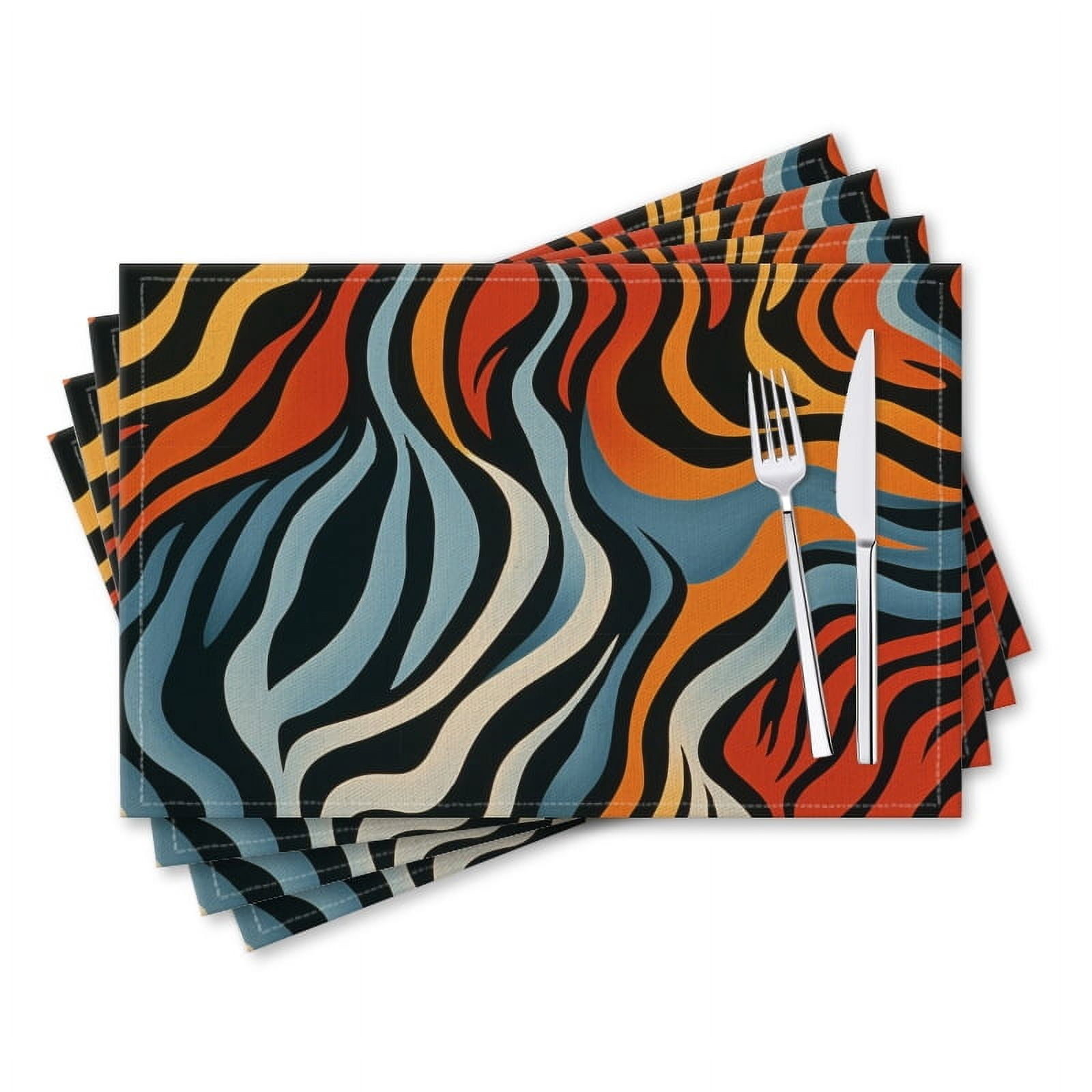 BaHomeck placemats Set of 4 rectangle Linen Cotton Placemats for Dining ...