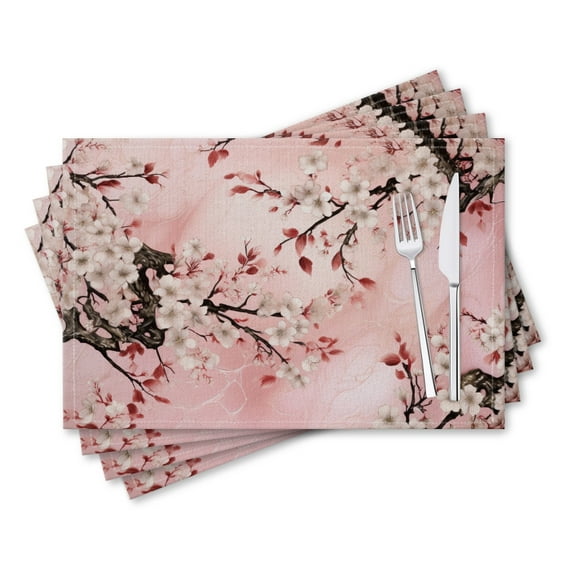 BaHomeck placemats Set of 4 rectangle Linen Cotton Placemats for Dining ...