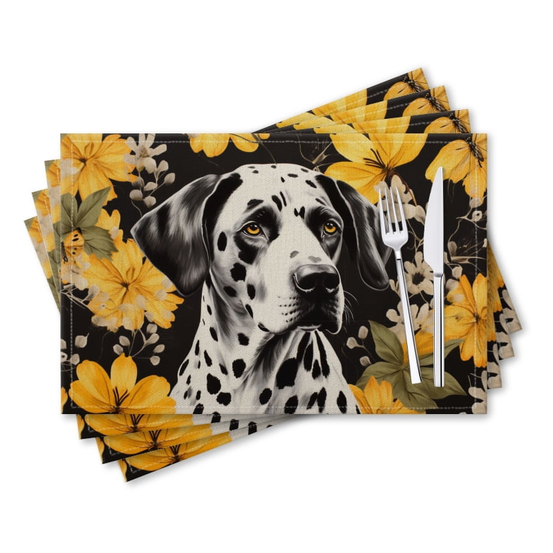 BaHomeck placemats Set of 4 rectangle Linen Cotton Placemats for Dining ...