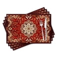 BaHomeck placemats Set of 4 rectangle Linen Cotton Placemats for Dining ...
