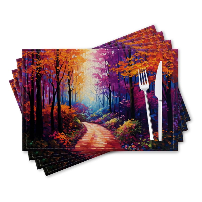 BaHomeck placemats Set of 4 rectangle Linen Cotton Placemats for Dining ...