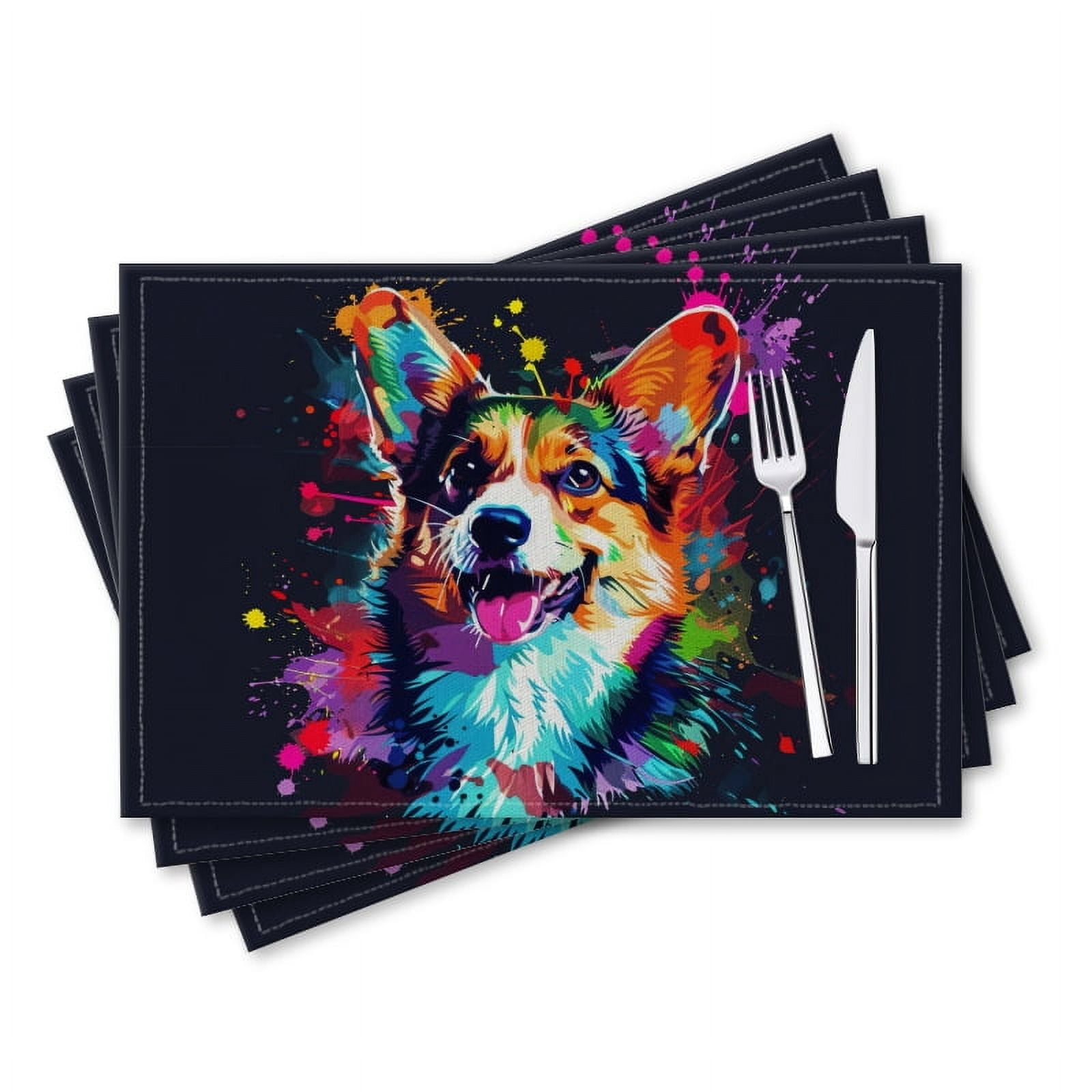 BaHomeck placemats Set of 4 rectangle Linen Cotton Placemats for Dining ...