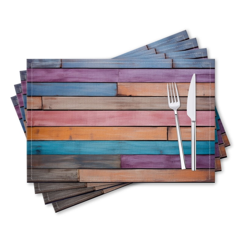 BaHomeck placemats Set of 4 rectangle Linen Cotton Placemats for Dining ...
