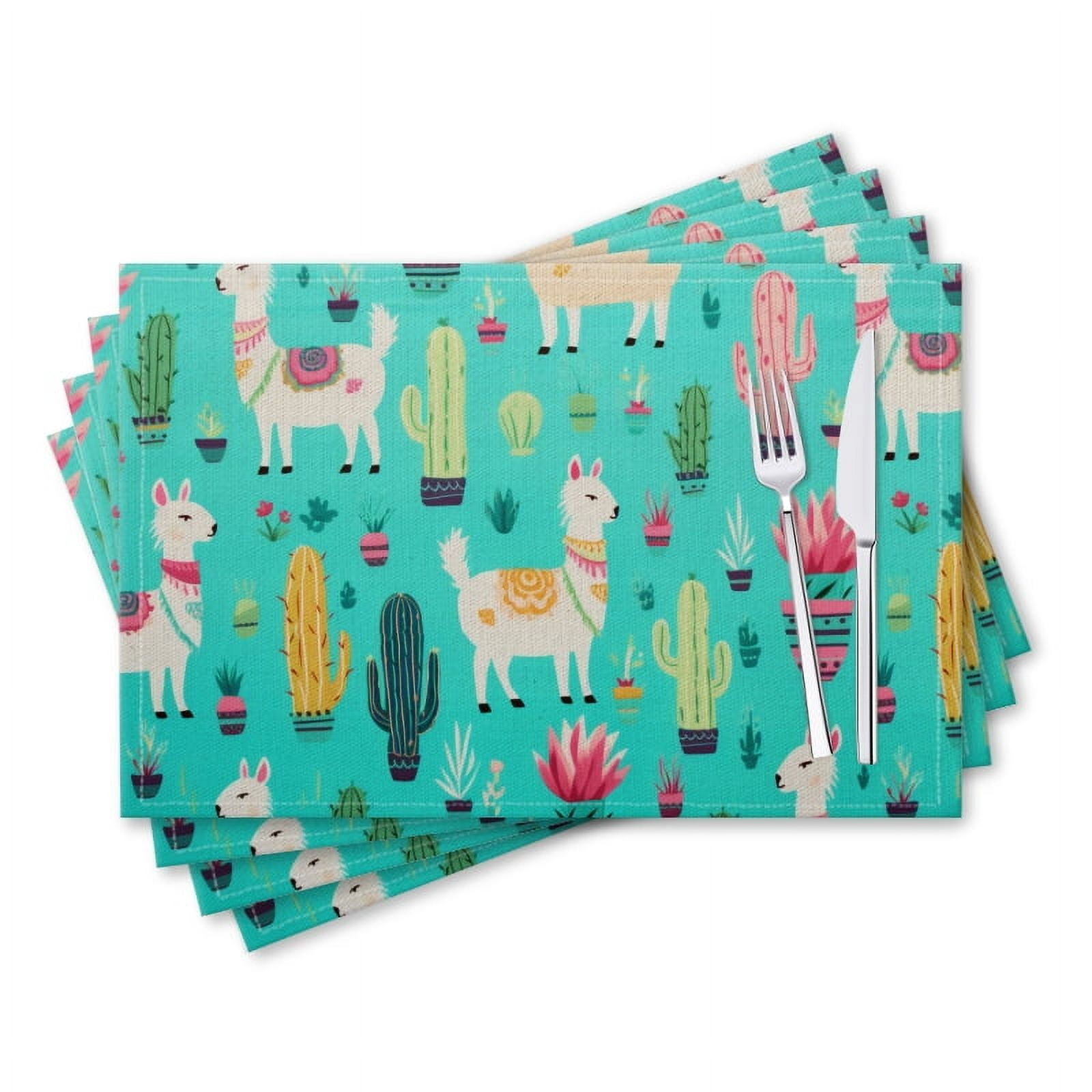 BaHomeck placemats Set of 4 rectangle Linen Cotton Placemats for Dining ...