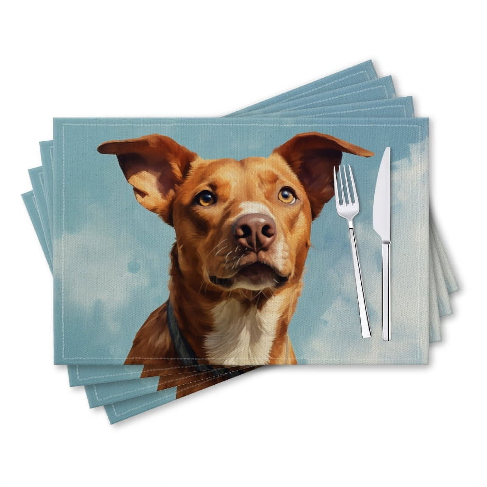 BaHomeck placemats Set of 4 rectangle Linen Cotton Placemats for Dining ...