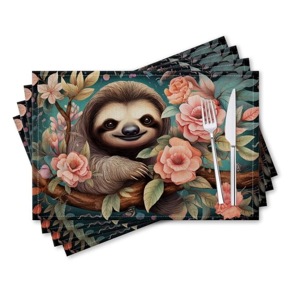 BaHomeck placemats Set of 4 rectangle Linen Cotton Placemats for Dining ...