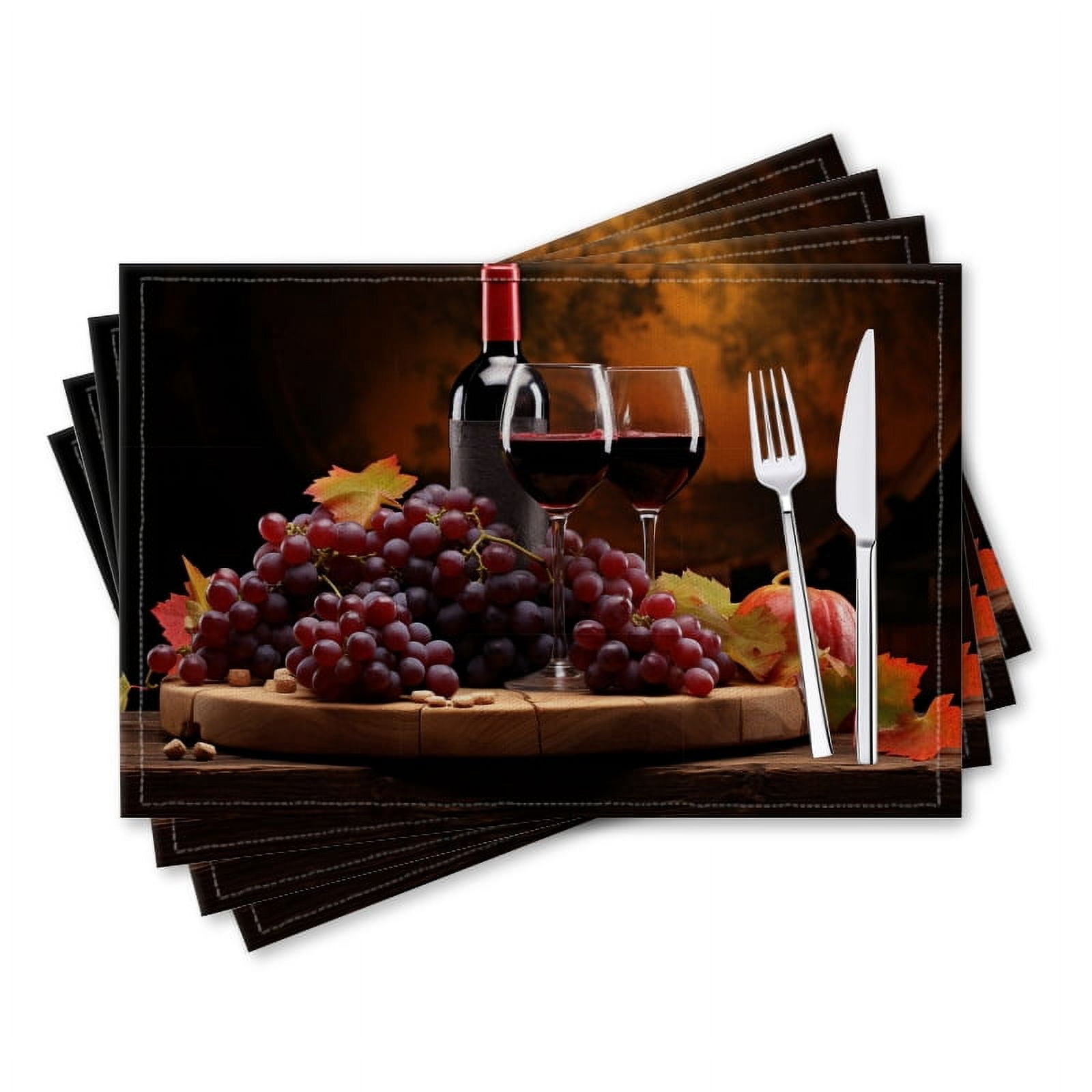 BaHomeck placemats Set of 4 rectangle Linen Cotton Placemats for Dining ...