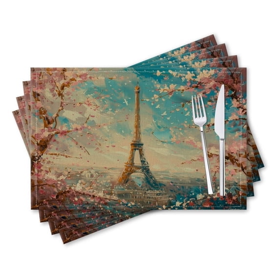BaHomeck placemats Set of 4 rectangle Linen Cotton Placemats for Dining ...