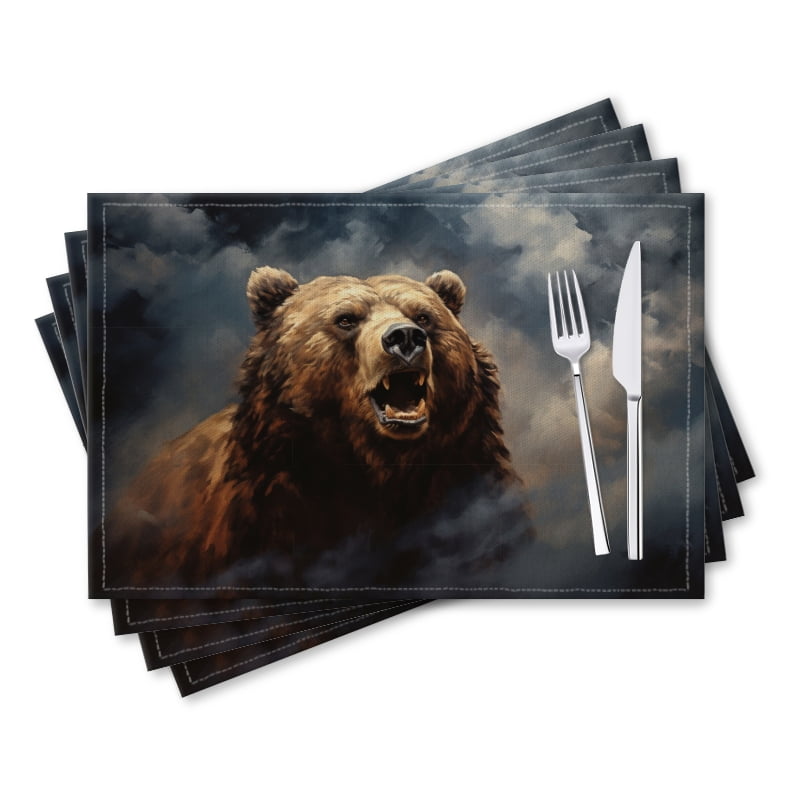 BaHomeck placemats Set of 4 rectangle Linen Cotton Placemats for Dining ...