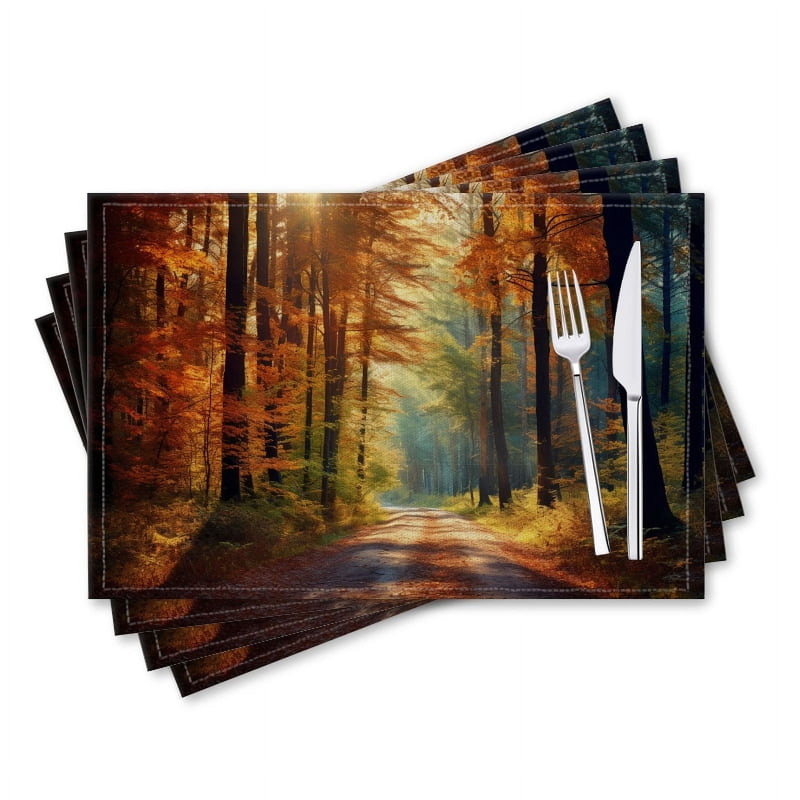 BaHomeck placemats Set of 4 rectangle Linen Cotton Placemats for Dining ...