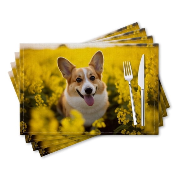 BaHomeck placemats Set of 4 rectangle Linen Cotton Placemats for Dining ...