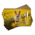 BaHomeck placemats Set of 4 rectangle Linen Cotton Placemats for Dining ...