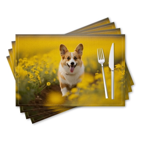 BaHomeck placemats Set of 4 rectangle Linen Cotton Placemats for Dining ...