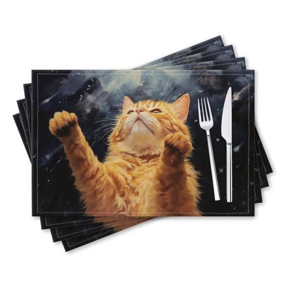 BaHomeck placemats Set of 4 rectangle Linen Cotton Placemats for Dining ...
