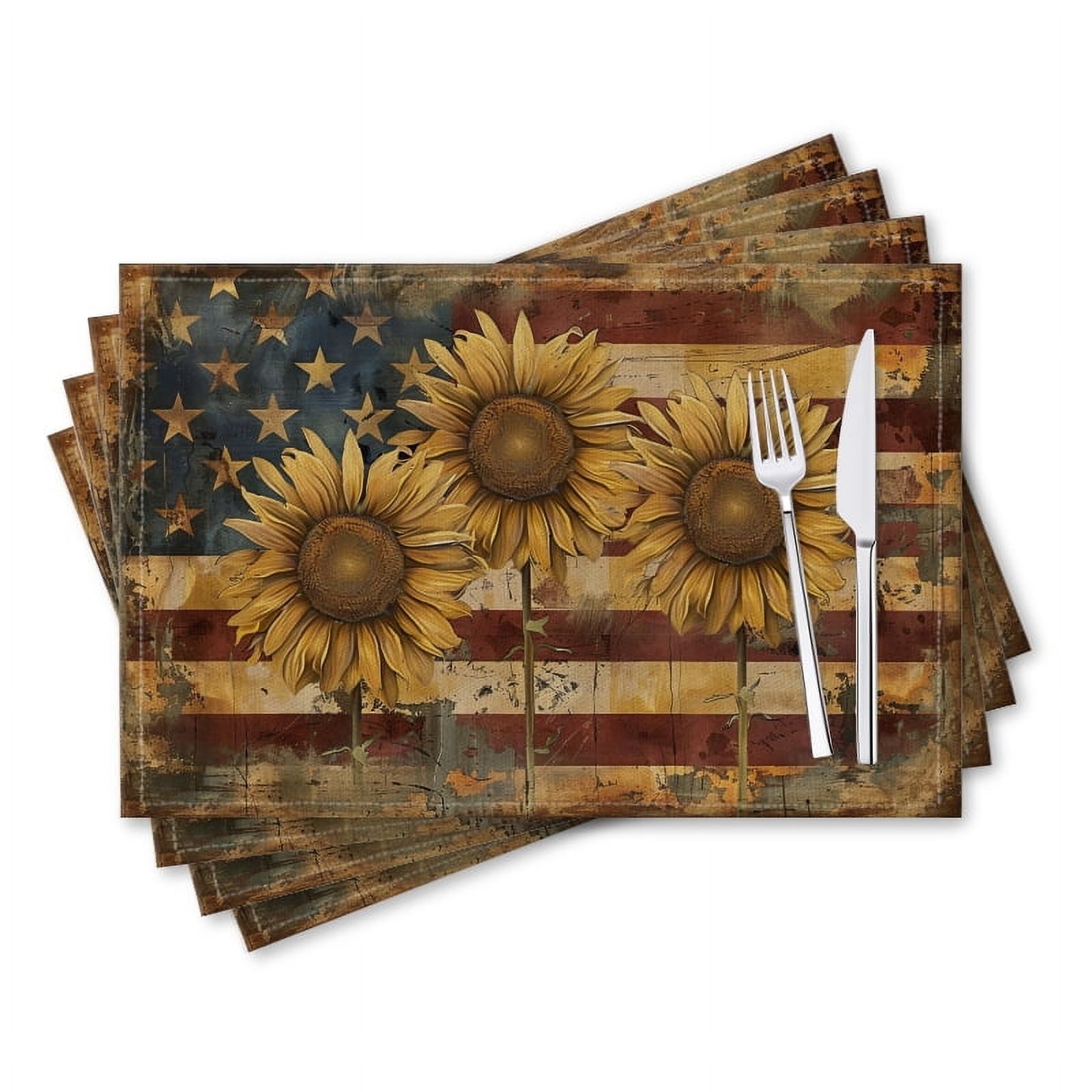 BaHomeck placemats Set of 4 rectangle Linen Cotton Placemats for Dining ...