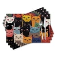 BaHomeck placemats Set of 4 rectangle Linen Cotton Placemats for Dining ...