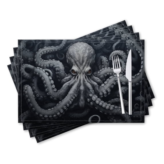 BaHomeck placemats Set of 4 rectangle Linen Cotton Placemats for Dining ...