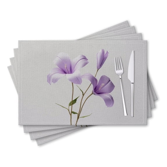 BaHomeck placemats Set of 4 rectangle Linen Cotton Placemats for Dining ...