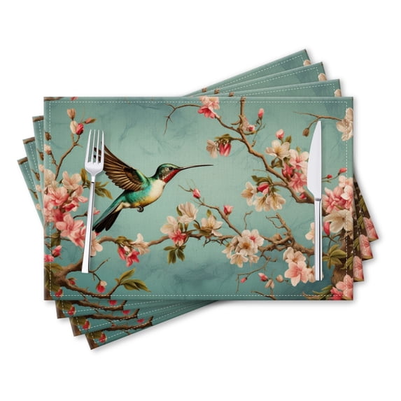 BaHomeck placemats Set of 4 rectangle Linen Cotton Placemats for Dining ...