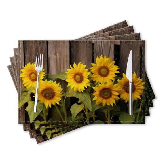 BaHomeck placemats Set of 4 rectangle Linen Cotton Placemats for Dining ...
