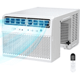 BaPiPro 10000 BTU Smart Window Air Conditioner with WiFi & Remote, LED ...