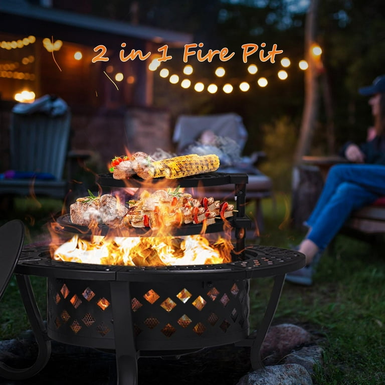 Fire Pit Swivel Grill 2 Swivel Fire Pit Grill