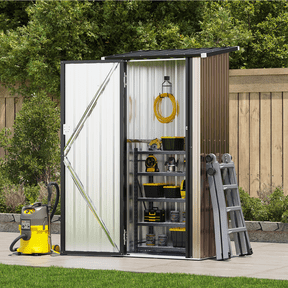 Small Outdoor Storage Sheds for Patio Garden in Neutral Colors