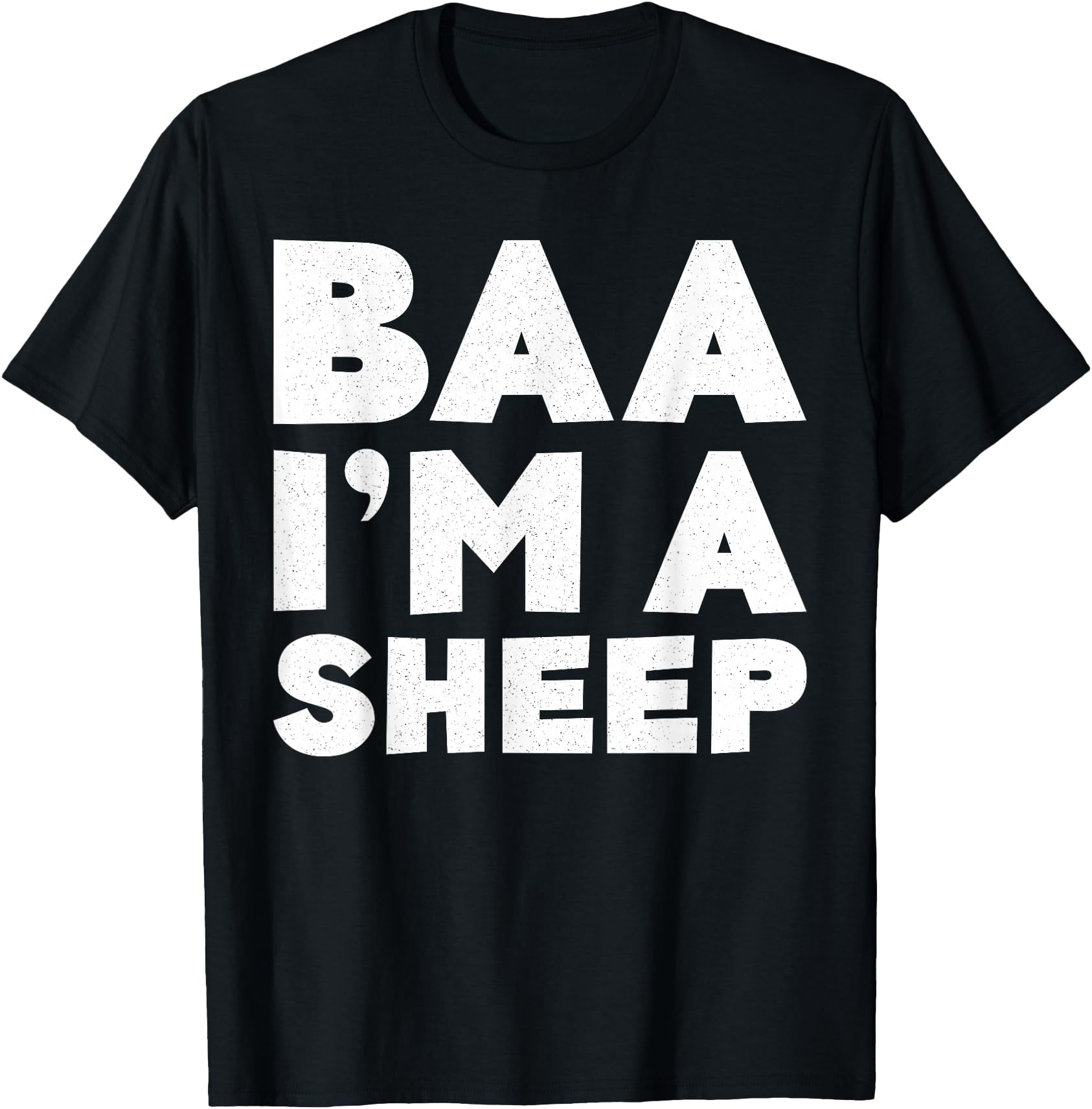 Baa I'm A Sheep Softstyle Unisex T-Shirt,Black Color,Size YL - Walmart.com