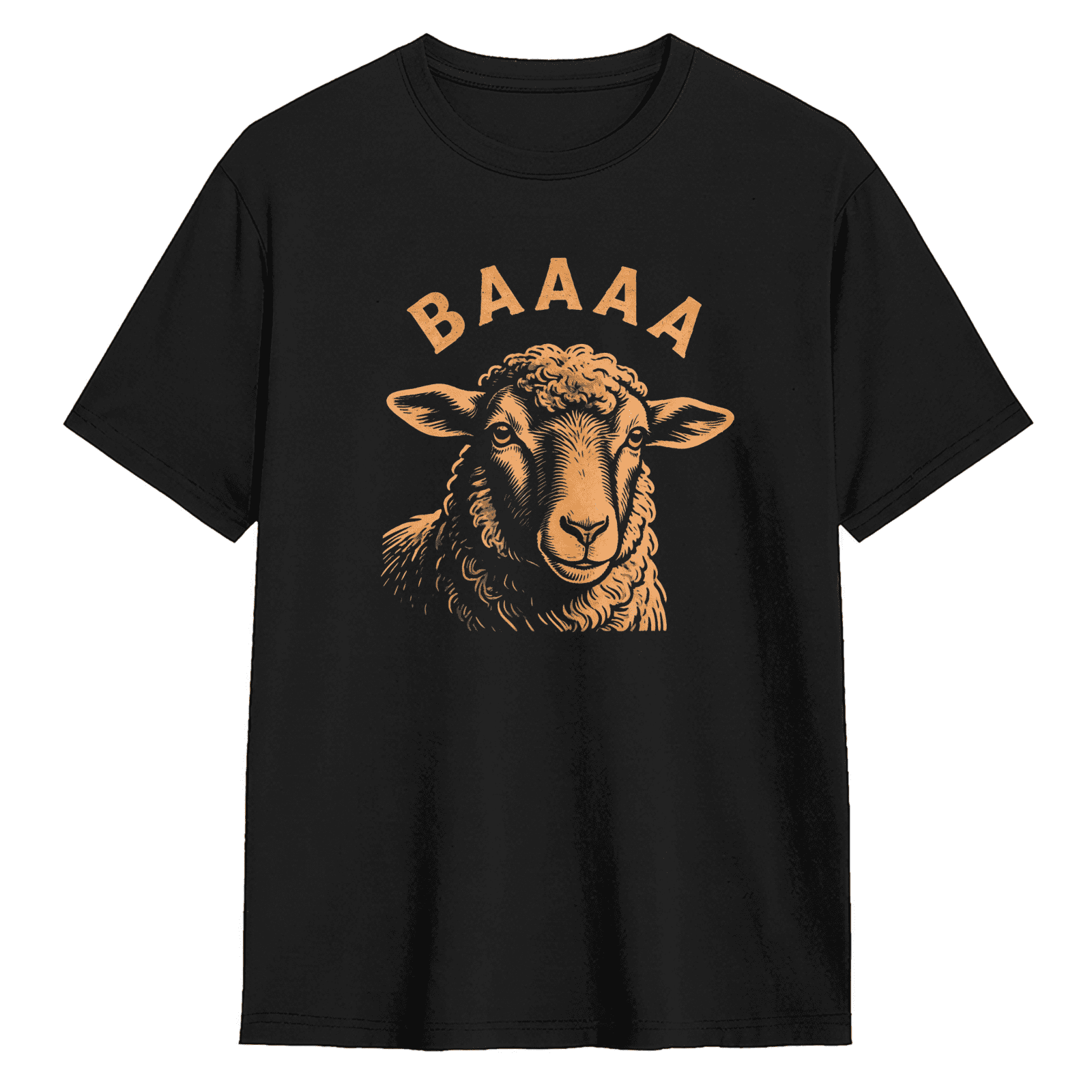 Baaaa Sheep Head Vintage Graphic Tee for Men and Women, Funny BBQ ...