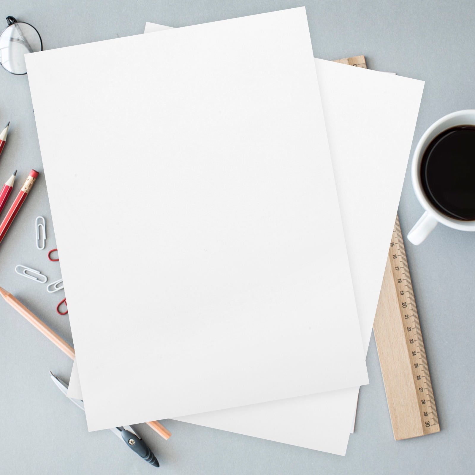 SEWOART White Portable Writing Paper 20Pcs 16.5x11.8x0.04In - Walmart.com