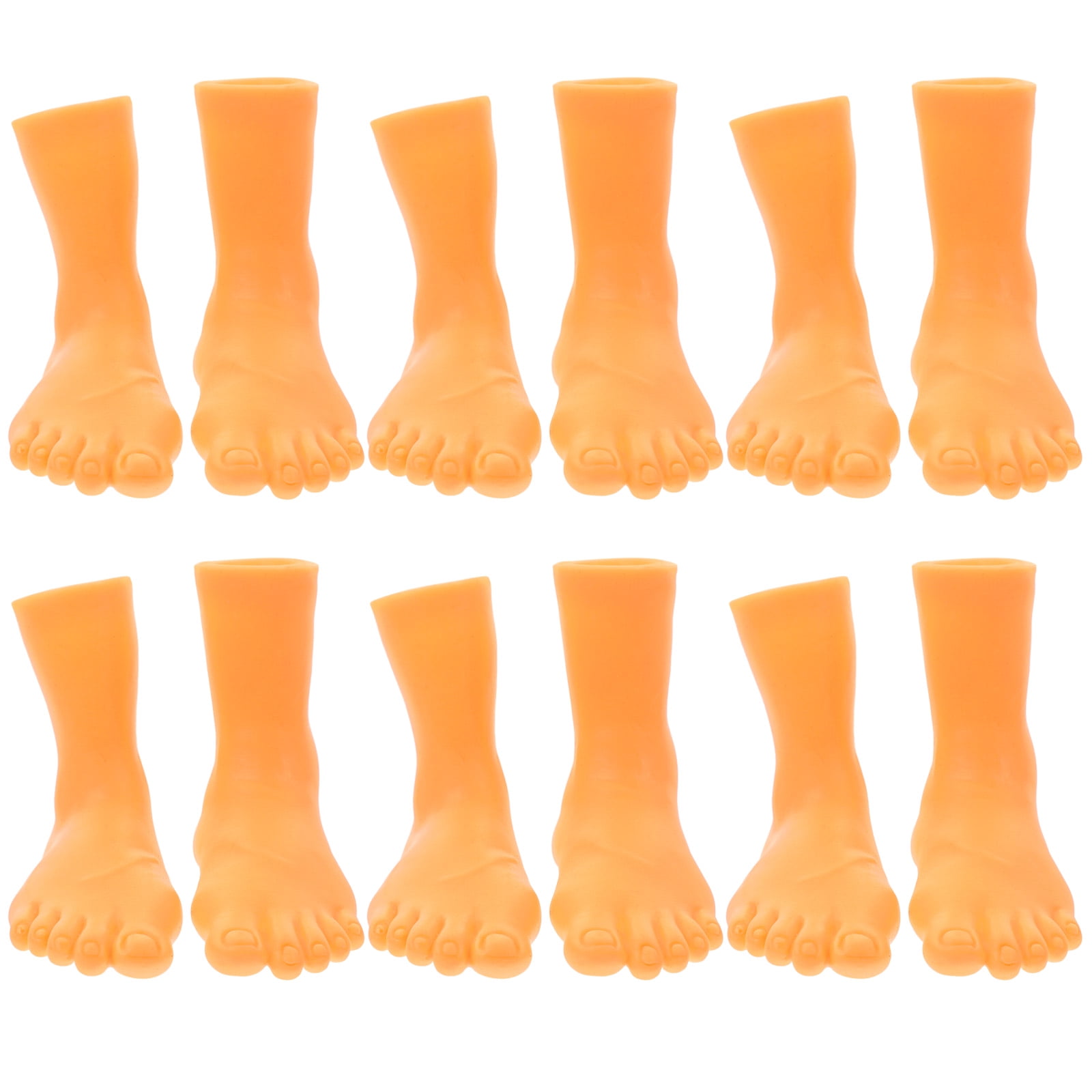 Baade 6 Pairs of Finger Feet Puppet Mini Foot Puppet Novelty Toys Fun ...