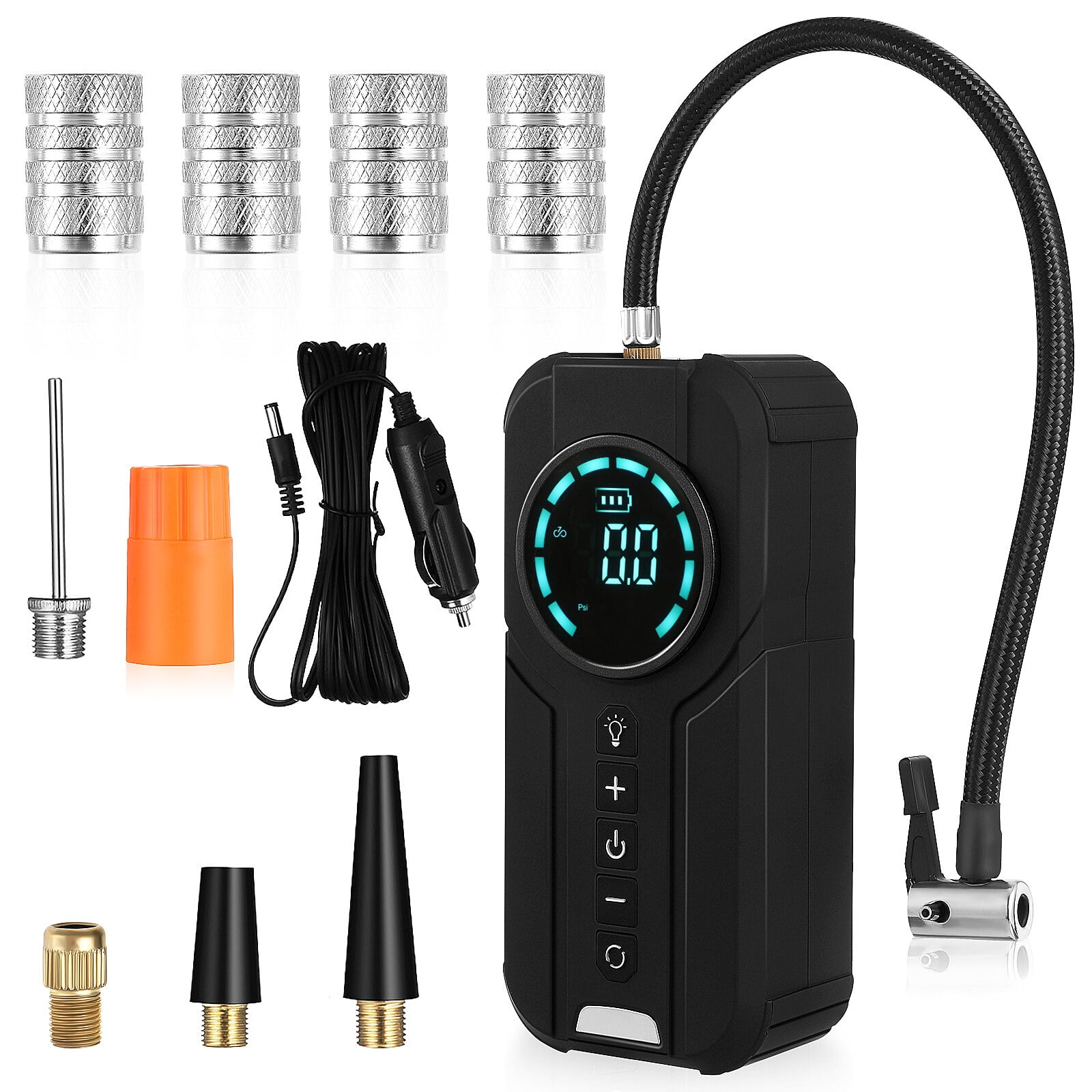 Baade Car Tire Pump Tire Inflator Cordless Air Compressor Auto Tire Pump Multipurpose Air ...