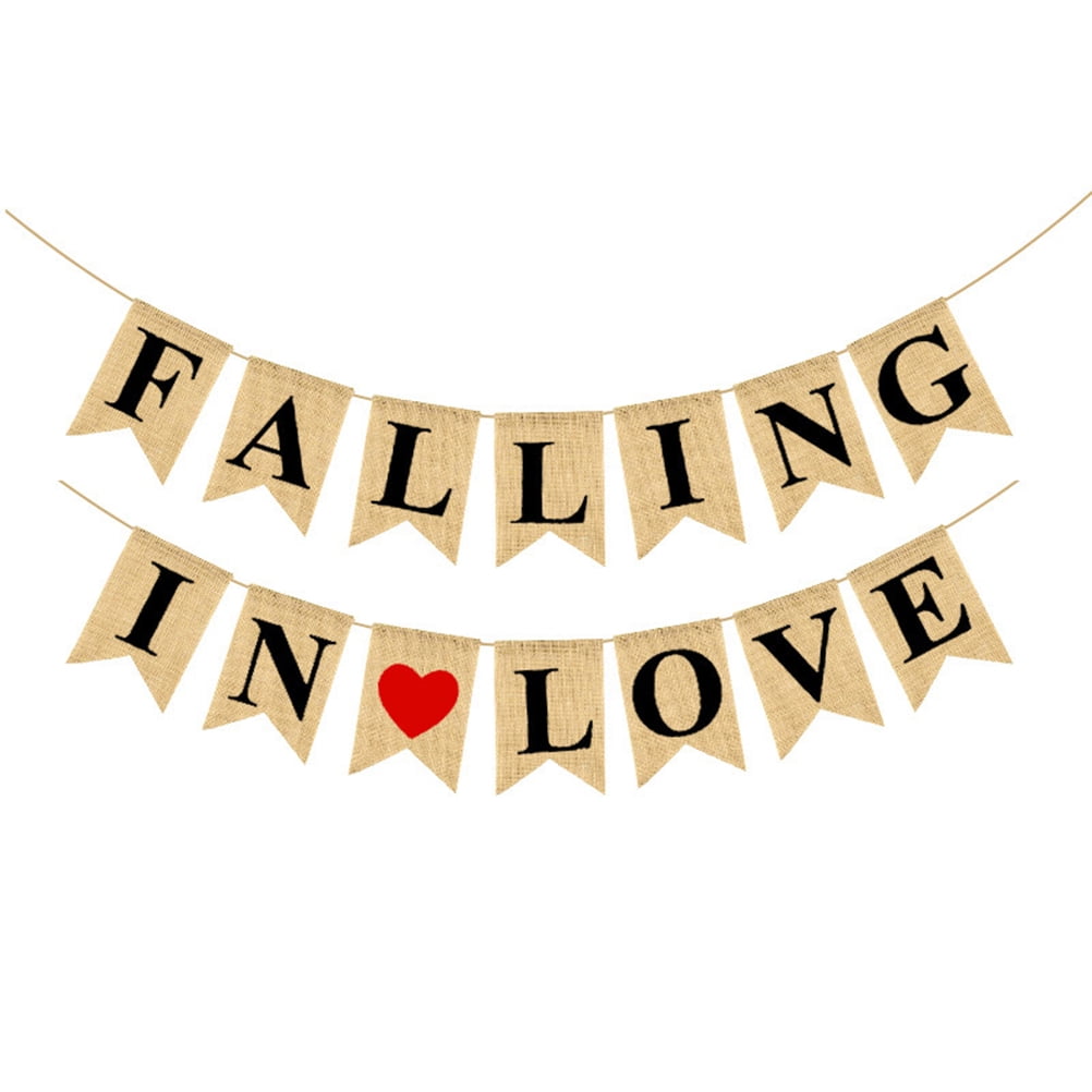 SEWOART Getting Married Banner Indoor Decoration Couples 1 Set ...