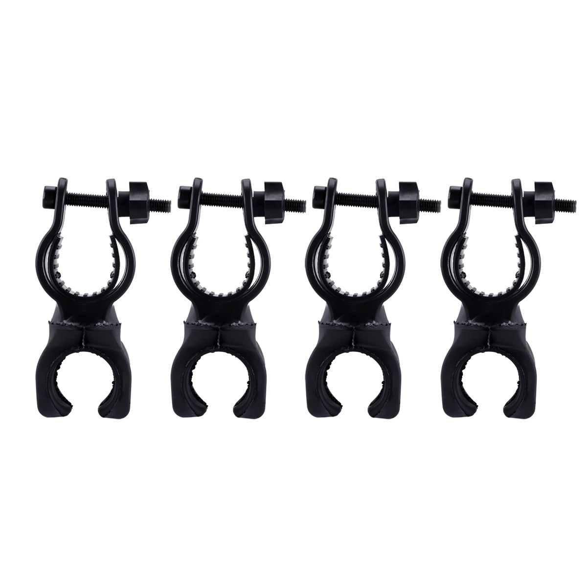 SEWOART Bike Flashlight Bracket Black 4Pcs 3.1X1.6X1.1In - Walmart.com