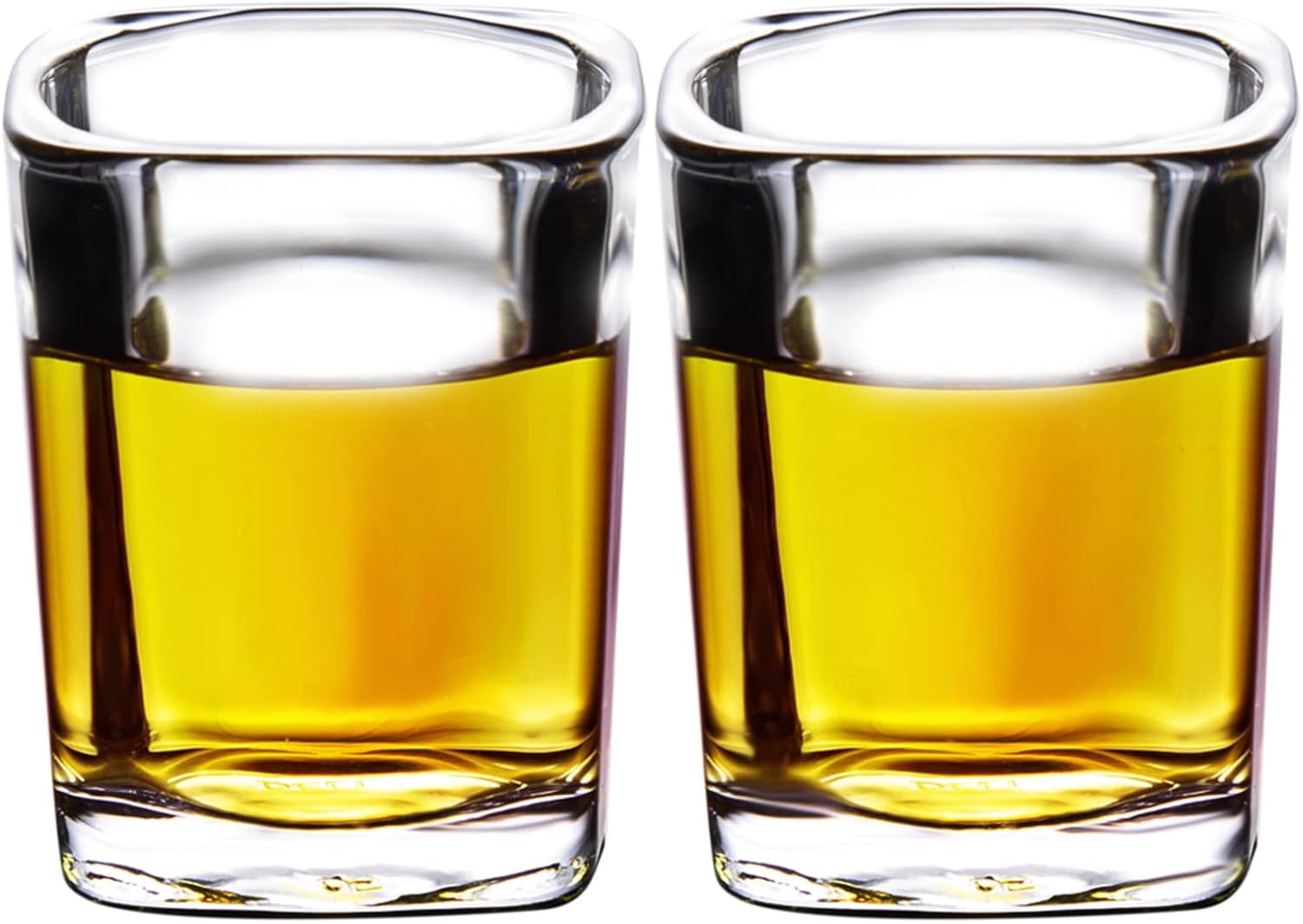 Baalaka Set of 2, Cool Shot Glasses with Heavy Base, Liquid Small Shot ...