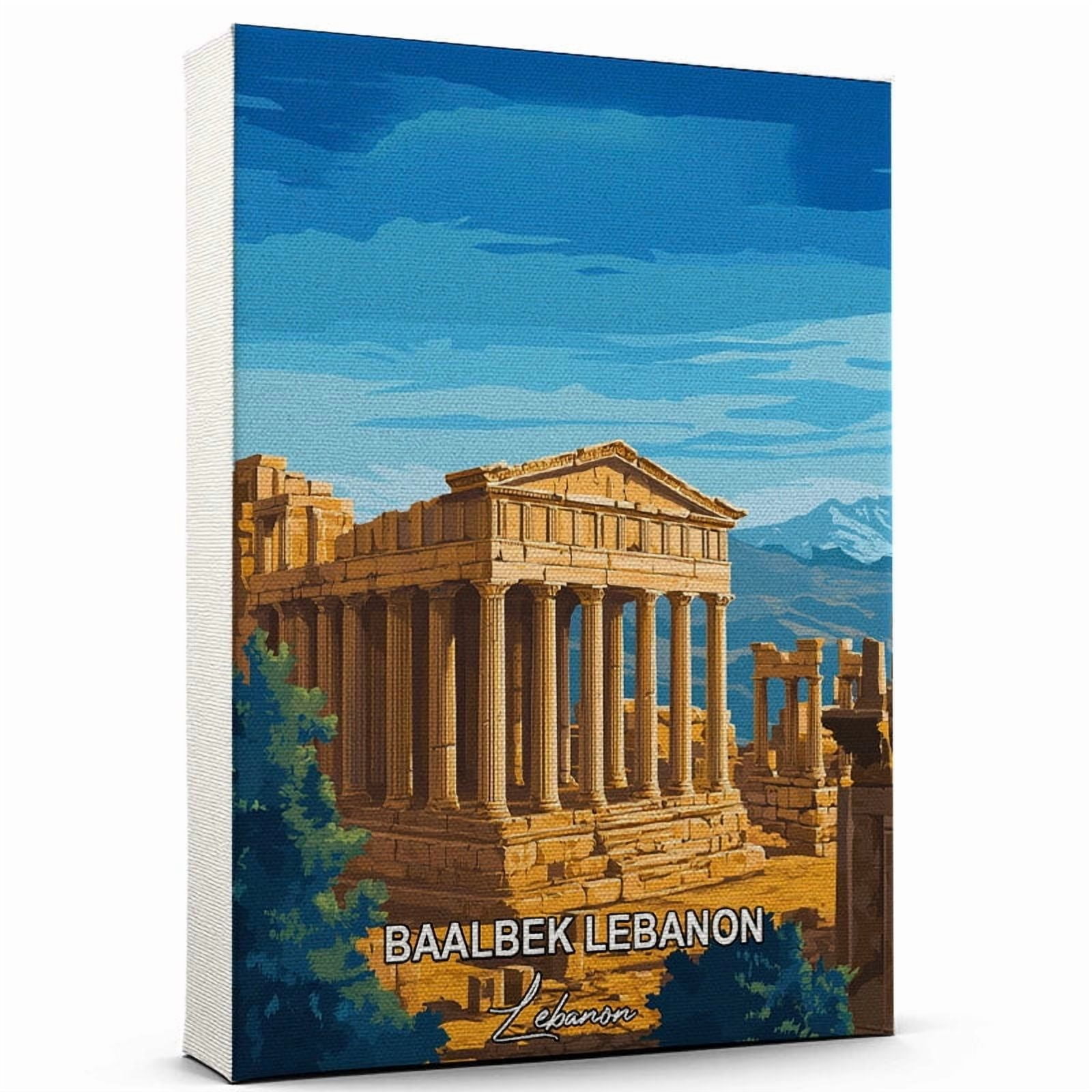 Baalbek Lebanon Travel Canvas Wall Art – Lebanon Canvas – Travel ...