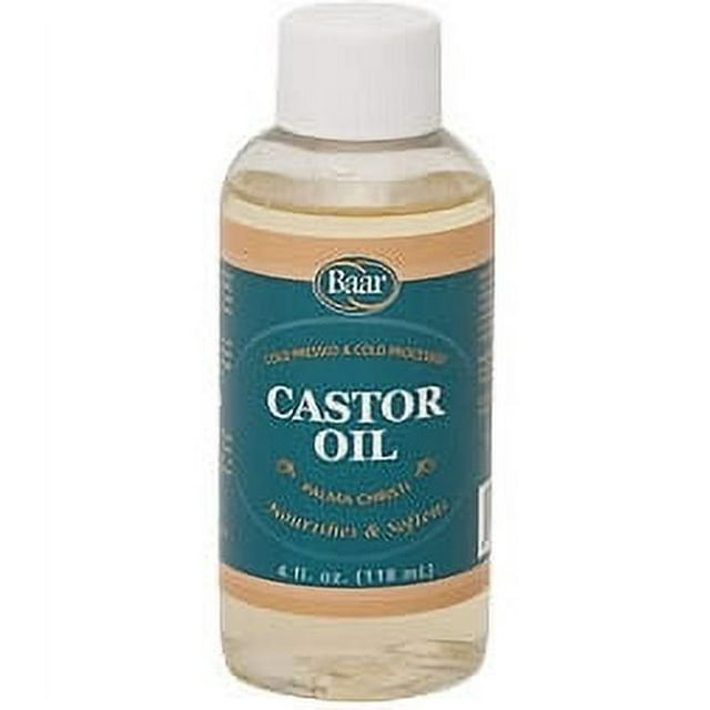 Baar Pure Castor Oil for Skin, 4 oz - Cold-Pressed, Cold-Processed ...