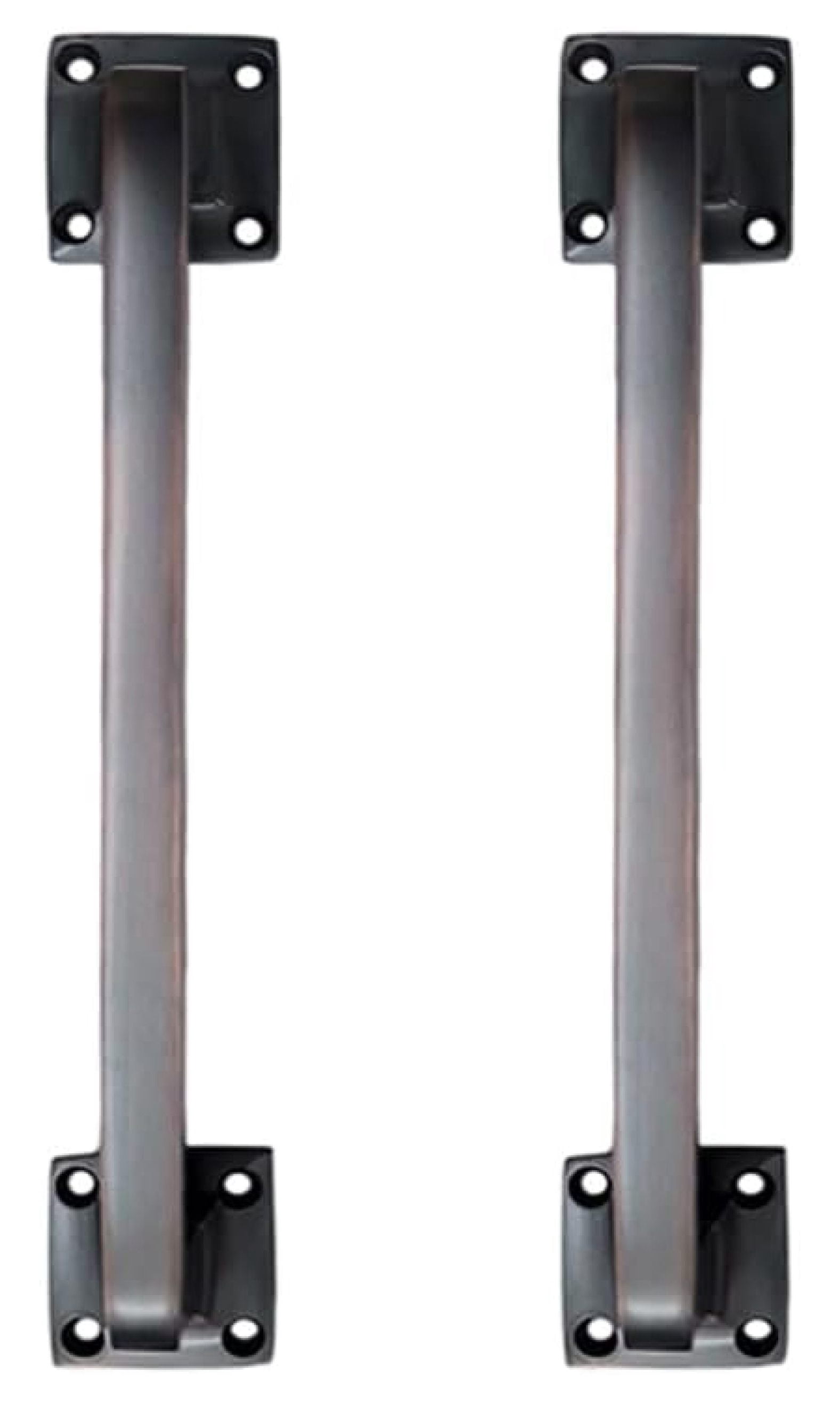 "Baara Brass Industrial Sliding Door Pull Handles (9" x 2 Pack, Oil ...