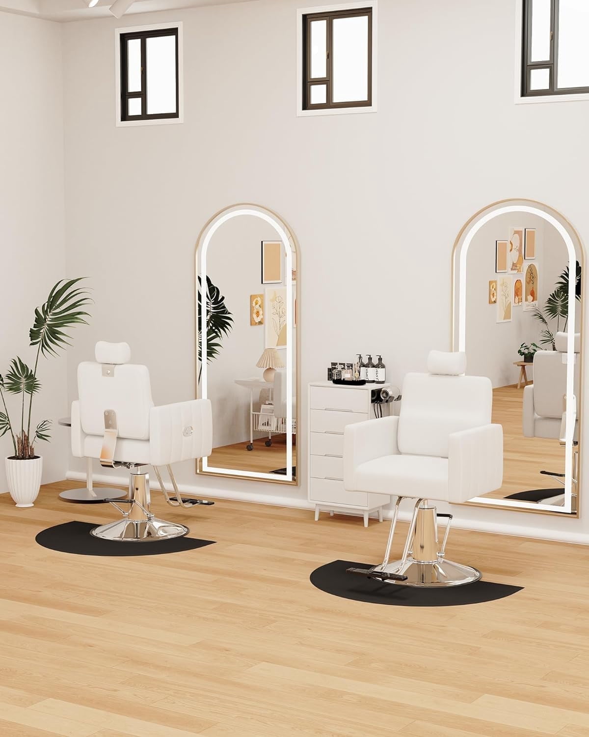 Baasha Beauty Recliner, Barber Chair, Salon Styling Chair with Heavy ...