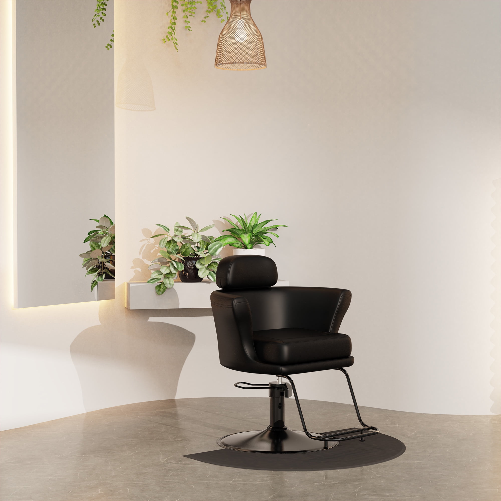 Baasha Professional Gold Salon Chair, Sleek and Modern Styling Chair ...
