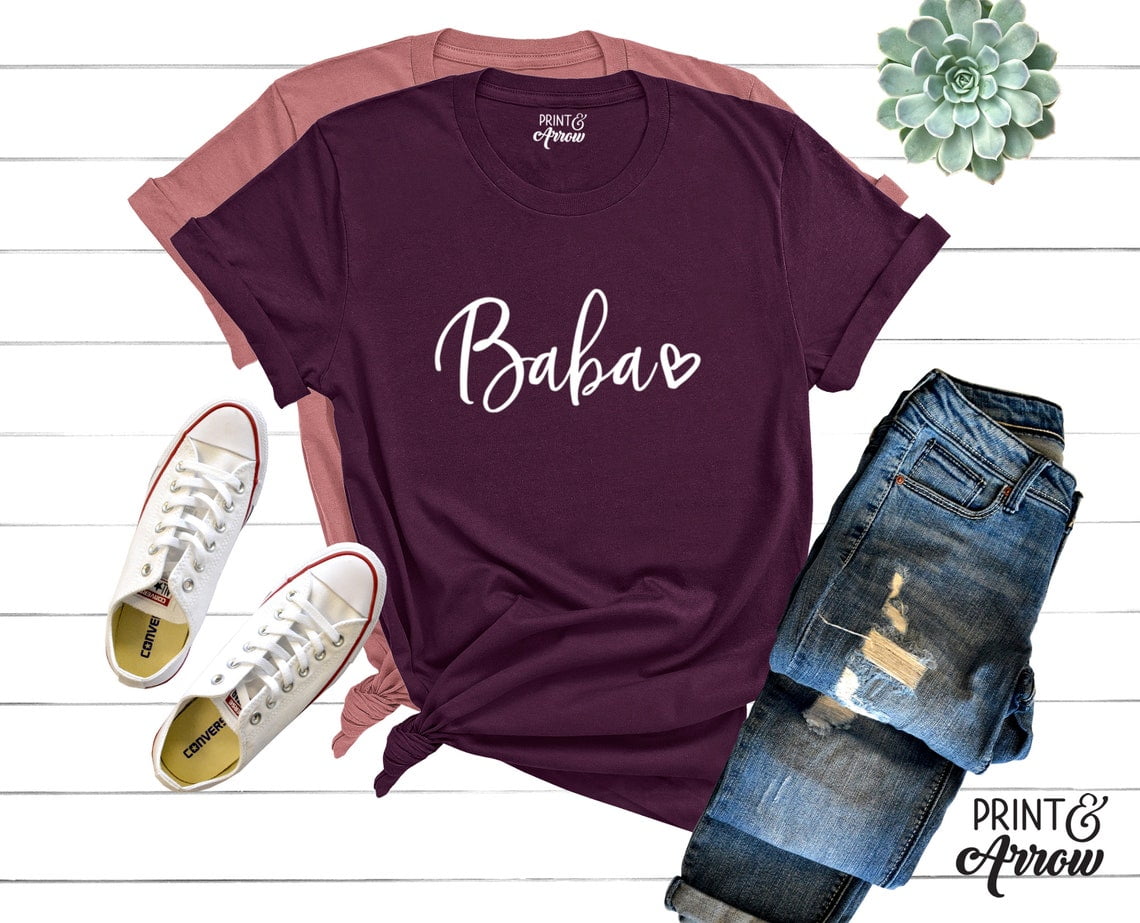 Baba Shirt, Baba Gift, Grandma Shirt, Winter Holiday Grandma, Mothers ...