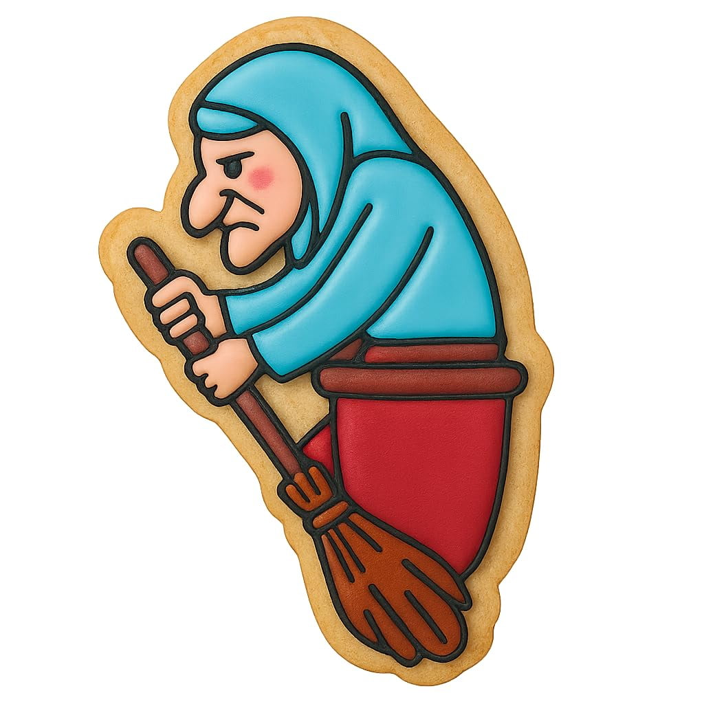 Baba Yaga Witch Cookie Cutter - 4x2.66" Creative Kids Party Design ...